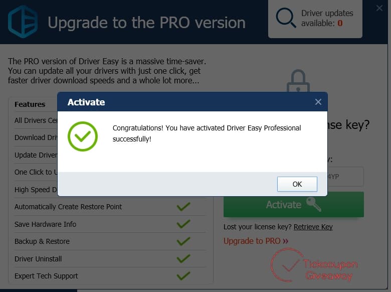 Get license key Driver Easy Pro for 1 year - Giveaway Key