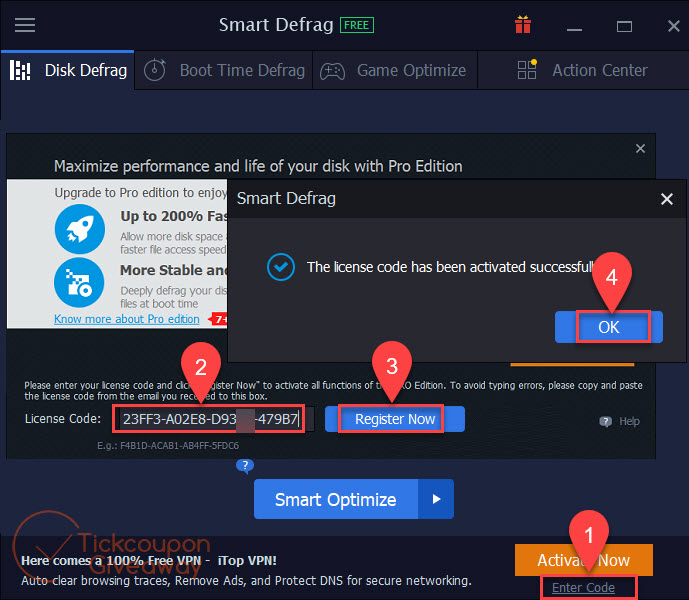 IObit Smart Defrag PRO 10 Giveaway License Key 2025