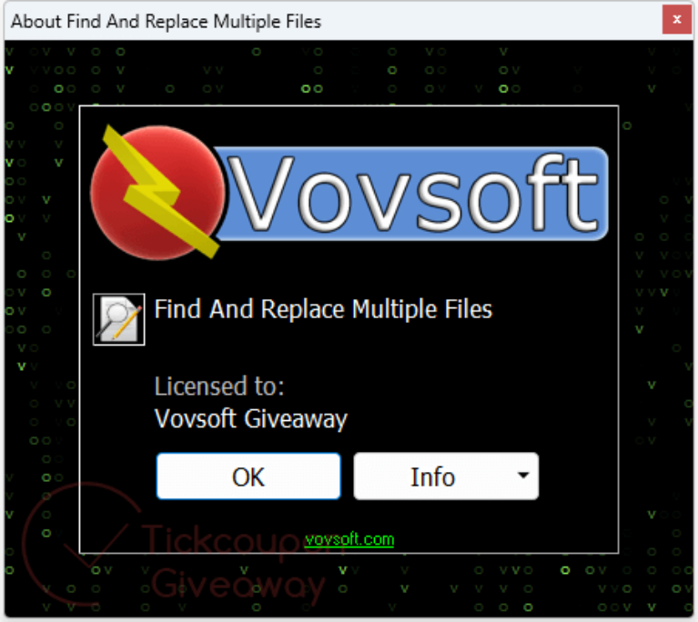 Vovsoft Find And Replace Multiple Files License Key Free Vovsoft Find And Replace Multiple Files License Key Free