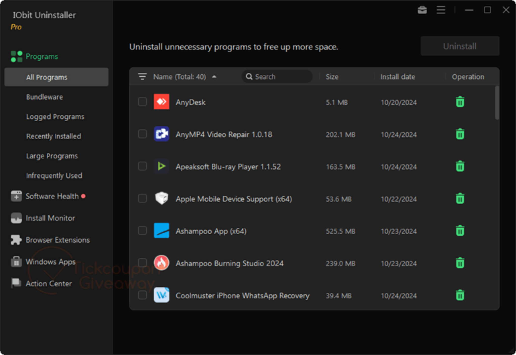 Giveaway: IObit Uninstaller PRO 14 License Key Free