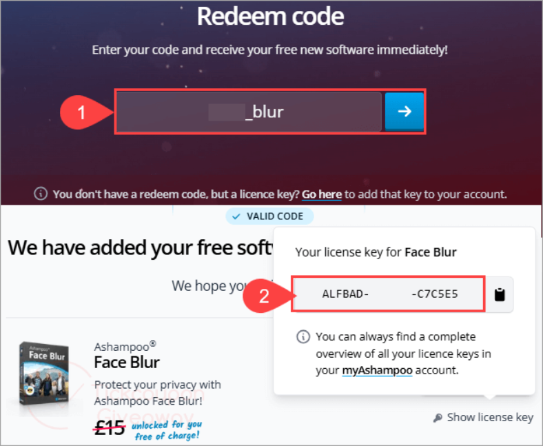 Giveaway: Ashampoo Face Blur License Key Free