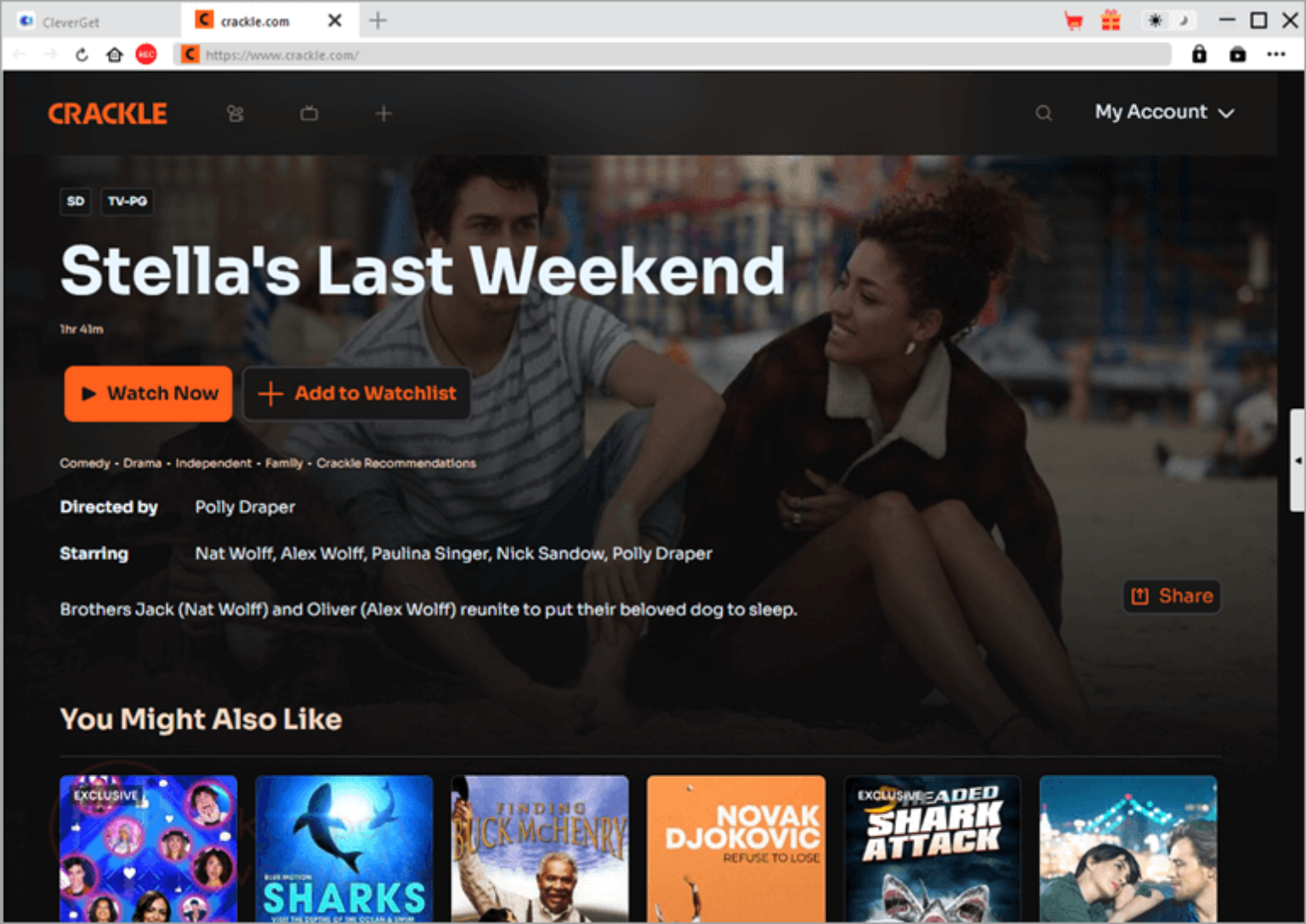 CleverGet Crackle Downloader 1-Year License Key Free